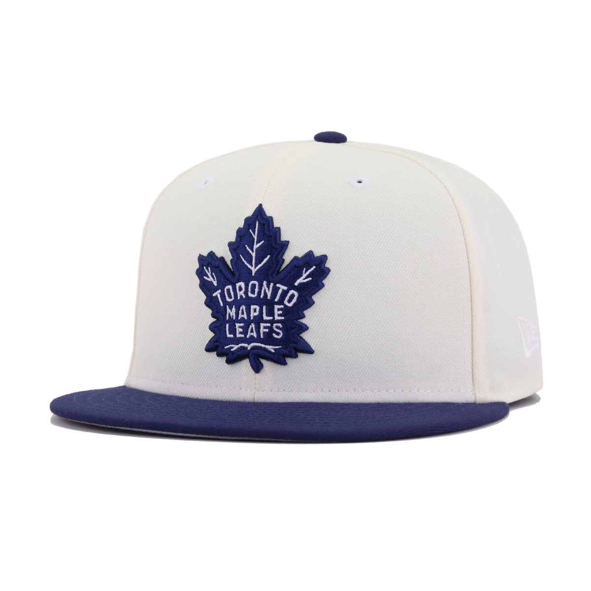 Toronto Maple Leafs Chrome Light Navy New Era 59Fifty Fitted