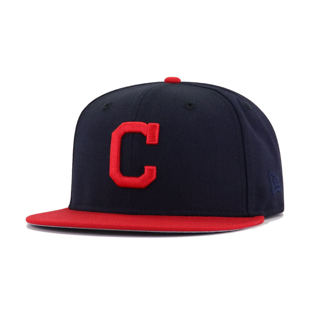 Cleveland Indians Navy Scarlet New Era 9Fifty Snapback