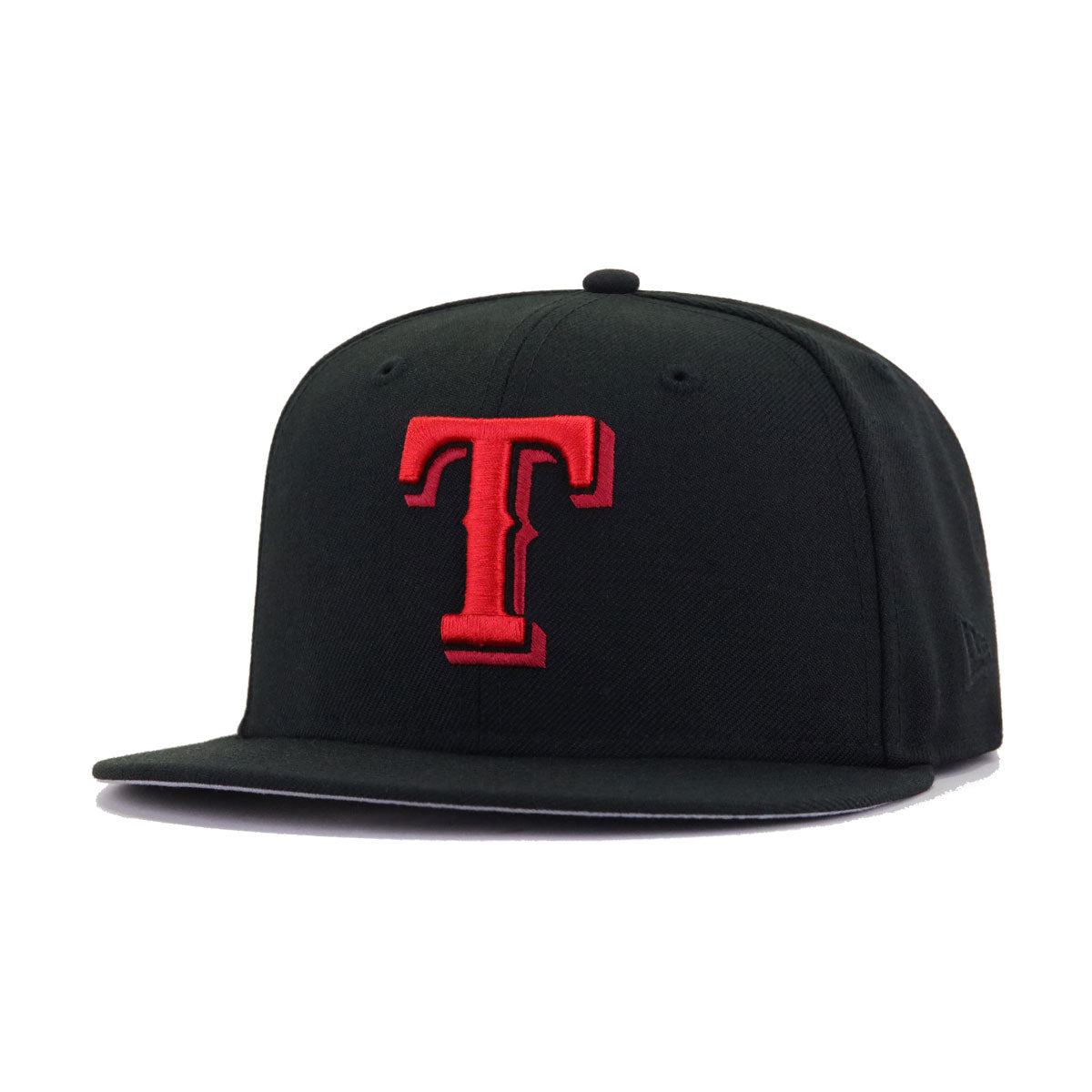 Texas Rangers Black BRED New Era 59Fifty Fitted