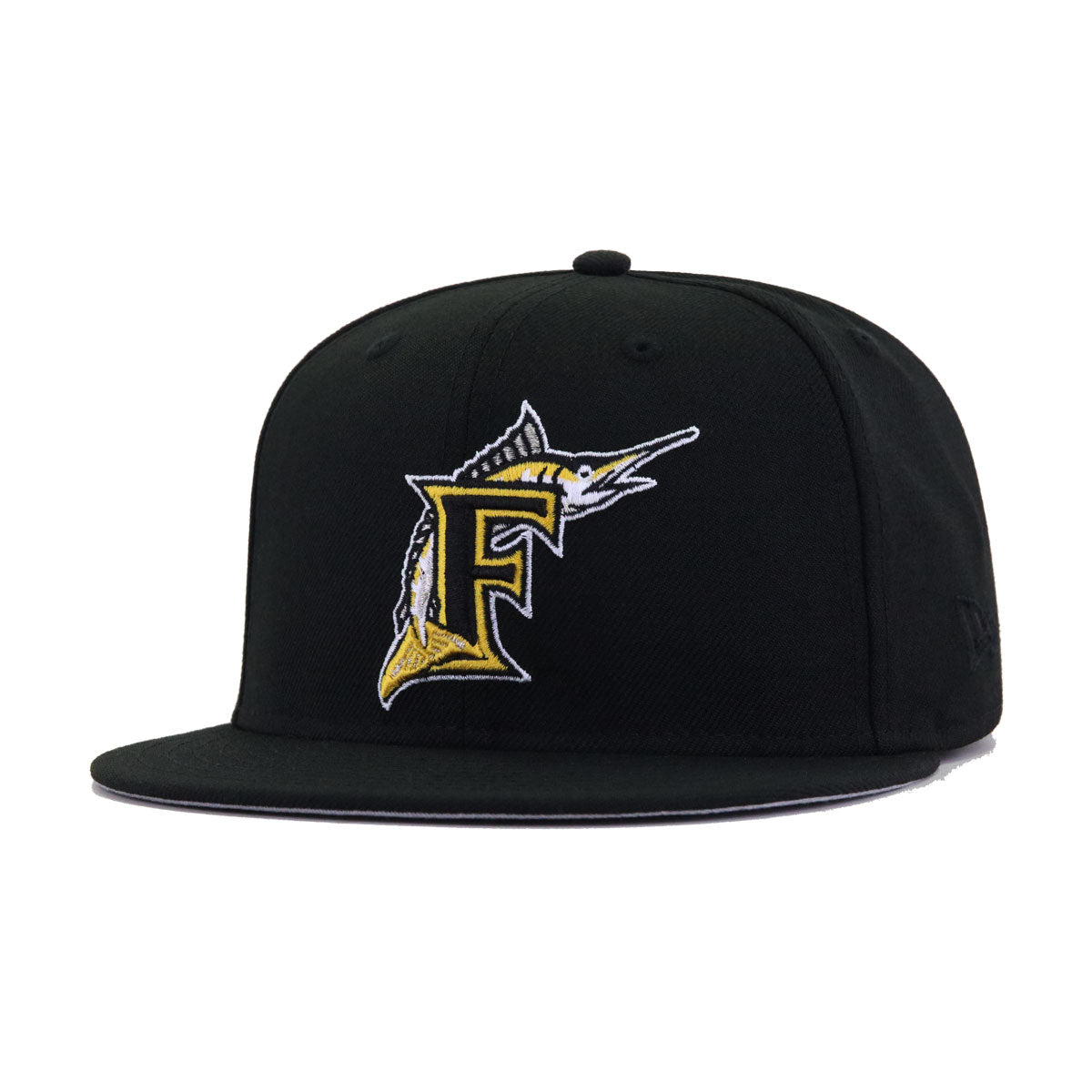 Florida Marlins Black Manilla New Era 59Fifty Fitted