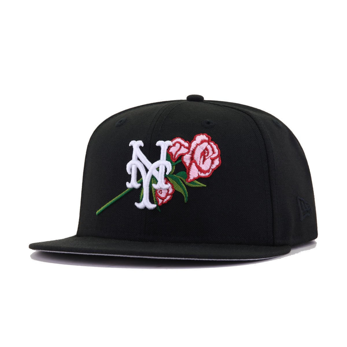 New York Mets Black Rose New Era 59Fifty Fitted